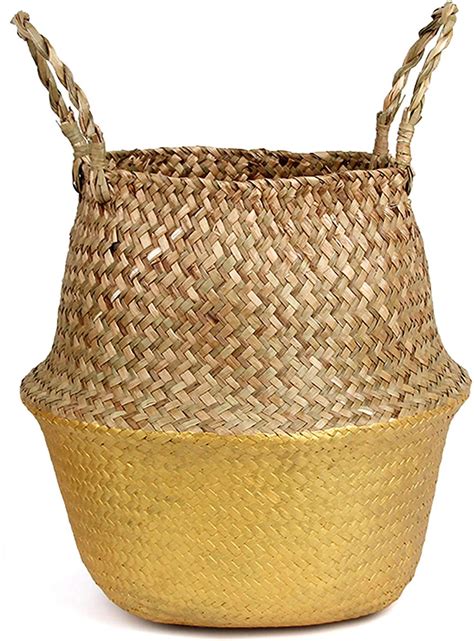 Woven Seagrass Basket Home Decor For Plants Storage Basket Etsy