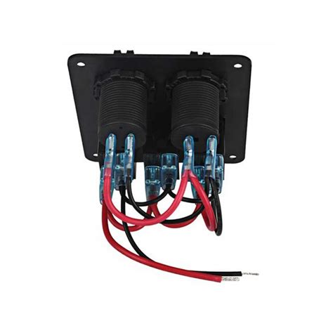 Led Light Dual Usb 3 1a Cigarette Lighter Socket Car Yacht Boat Shaped 3 Gang Combo Rocker