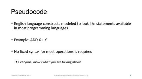assignment of pseudo code
