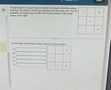 Solved A Magic Square Is A Square Array Of Numbers Arranged