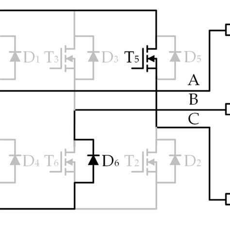 The Circuit In The Commutation From B A − To C A − Download Scientific Diagram