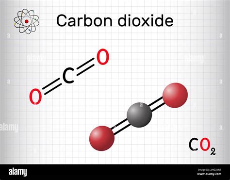 Dioxyde De Carbone Molécule Co2 Il Sagit De Lanhydride Carbonique