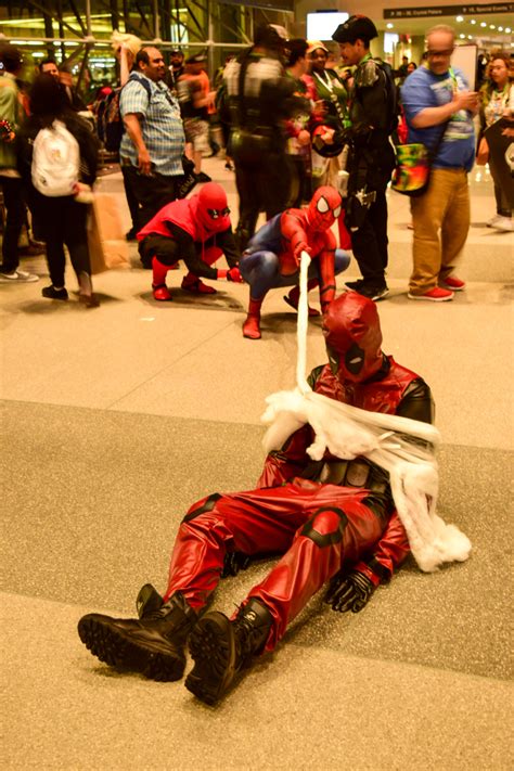 Deadpool And Spider Man New York Comic Con Know Your Meme