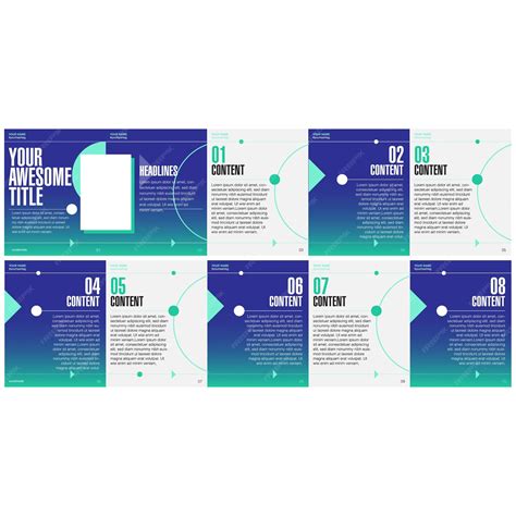 Premium Vector Social Media Carousel Design For Sports And Tech