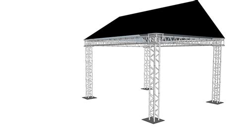 Truss System 4m X 4m 3d Model