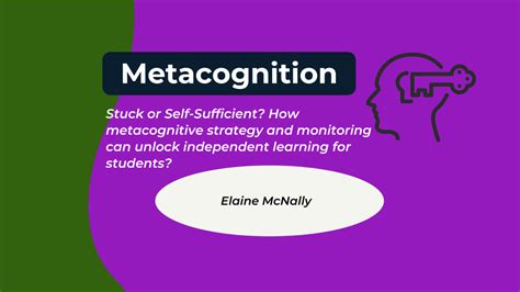 Thinking About Thinking Why Metacognitive Strategy And Monitoring Matter