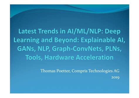 Pdf Latest Trends In Aimlnlp Deep Learning And Beyond Explainable