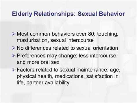 Chapter Nine Ø Adult Sexual Relationships Agenda