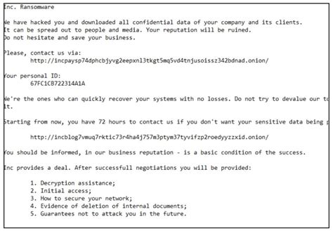 Inc Ransomware Ransomware Analysis Detection And Mitigation