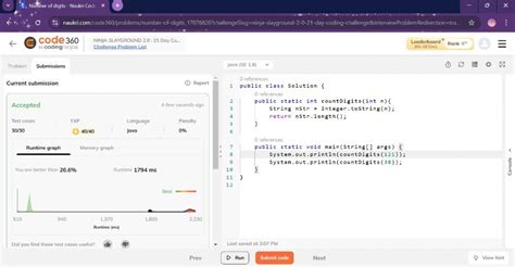 Sharlyn Bernice S On Linkedin Ninjaslayground Codingchallenge Problemsolving Numberofdigits
