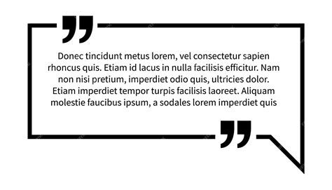 Premium Vector Rectangular Message Box With Quote Marks And Text