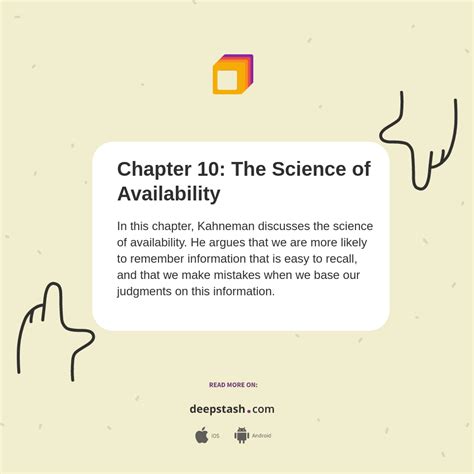 Chapter 10 The Science Of Availability Deepstash
