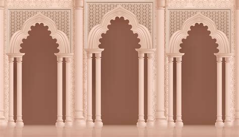 Premium Vector Types Of Arches Realistic Background