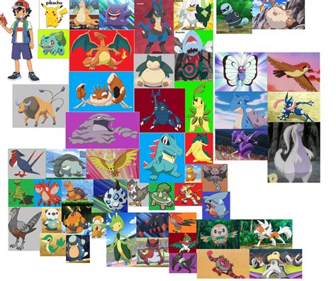 Ashs Pokemon Team By Orcadude On Deviantart