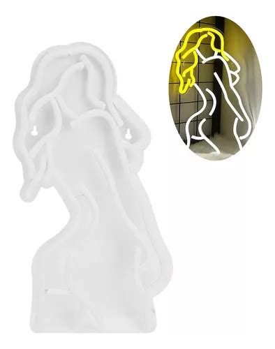 Cartel Letrero Neon De Silueta Mujer Bar Sex Shop En Venta En Por Sólo