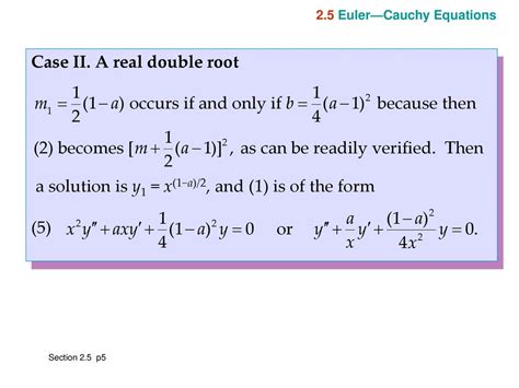 2 5 Euler—cauchy Equations Ppt Download