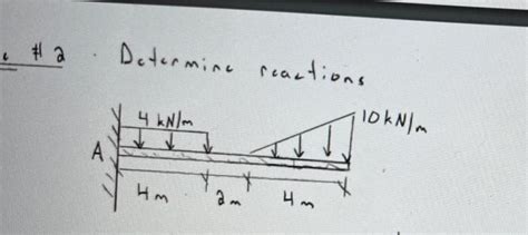 Solved Determine Reactions Chegg