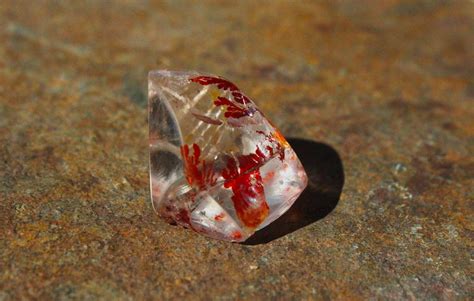 Polished Quartz Nodule With Hematite Inclusions Etsy