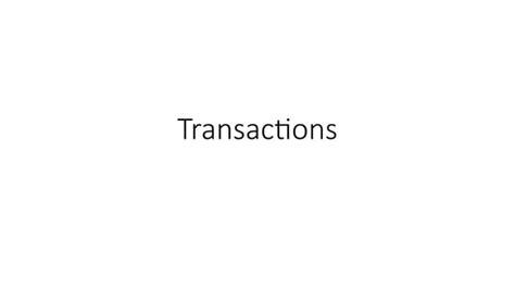 19 Transaction Processing In Dbms Database Mangement Systempptx