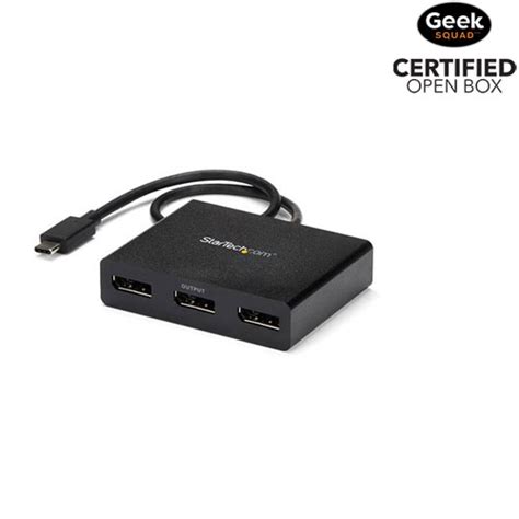 Open Box StarTech USB C DisplayPort Adapter 3 Port DisplayPort MST Hub Best Buy Canada
