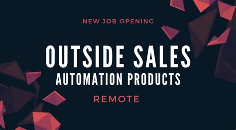 Automationtechies On Linkedin Outside Sales Rep Automation Products
