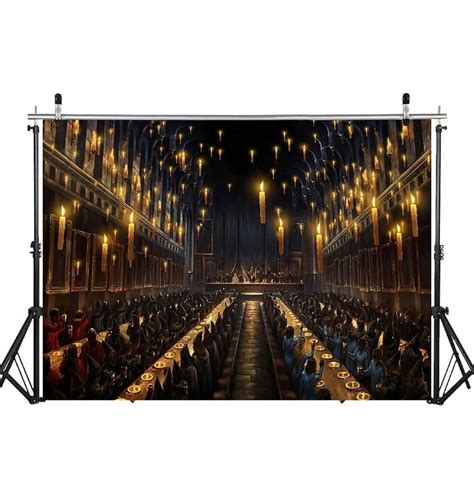 Wolada 1 5x91 4cm 5x3피트 매직 캐슬 학교 배경 할로윈 사진 배경 매직 배경 마녀 마법사 티몬