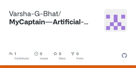 github varsha g bhat mycaptain artificial intelligence