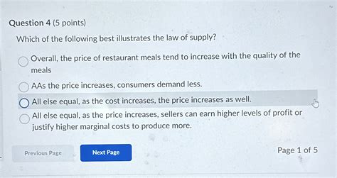 Solved Question 4 5 ﻿points Which Of The Following Best