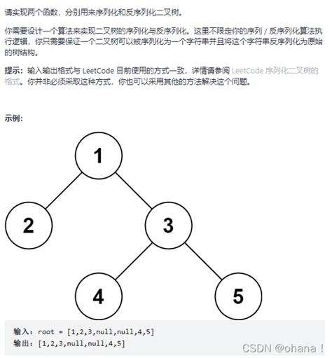 序列化二叉树（序列化和反序列化）java 面试题 序列化二叉树和反序列化二叉树 Csdn博客