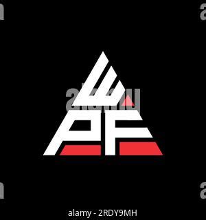 WPF Triangle Letter Logo Design With Triangle Shape WPF Triangle Logo Design Monogram WPF