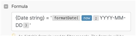 create a filter formula for airtable dates how to make community