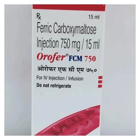 750mg Orofer Fcm Injection At ₹ 4800 Vial In Nagpur Id 2856320044855