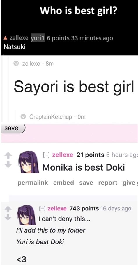 Zellexe Agrees All Dokis Are Best Doki R Ddlc