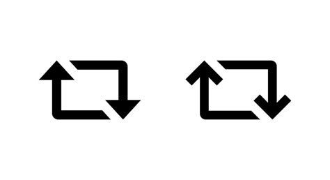 Repeat Button Icon In Generic Style Retweet Arrow Sign Symbol 46362774