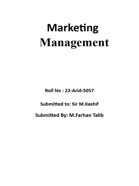 Marketing Assignment Pdf Marketing Lantern