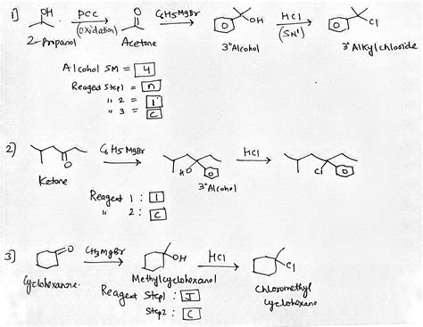 [solved] specify the reagent you would use in each step of the