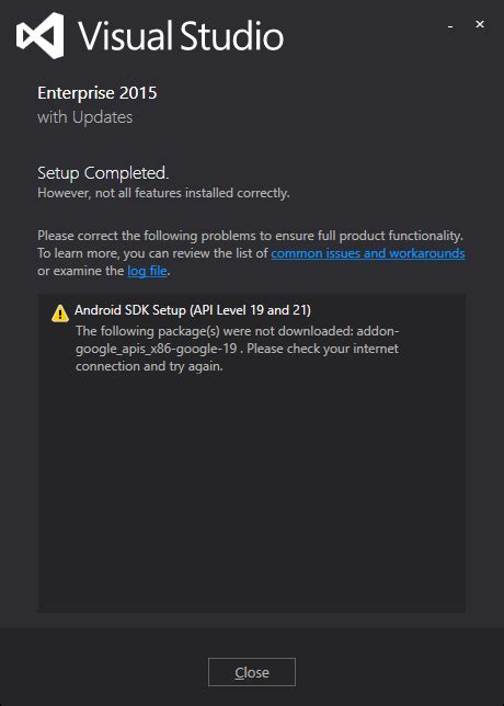 Xamarin Wont Install In Current Of Visual Studio 2015 Stack Overflow