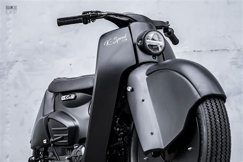 Black And White Two Honda Tremendous Cub Customs By Ok Pace Bestmotosport