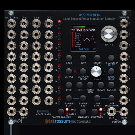 Rossum Electro Music Assimil8or Eurorack Sampler Module Black Elevator Sound Europe