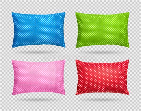 Colecci N De Almohada De Los Lunares Aislada En Capa Transparente Objeto De Las Trayectorias De