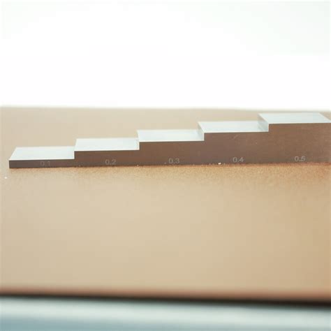 5 Step Carbon Steel Calibration Test Block Imperial Ut Step Wedge