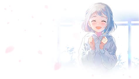 Safebooru 1girl Artist Request Blue Hair Blurry Blurry Background