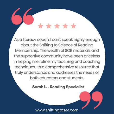 Shifting To The Science Of Reading Membership