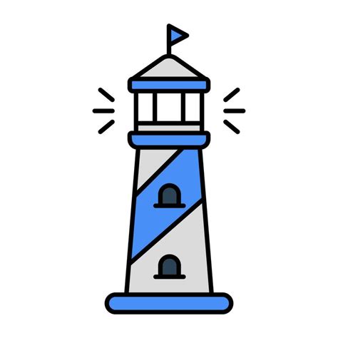 A Unique Design Icon Of Lighthouse 24169386 Vector Art At Vecteezy