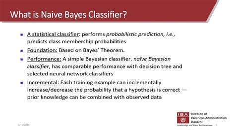 Lecture Naive Bayes Classifier Hdghpptx PPT