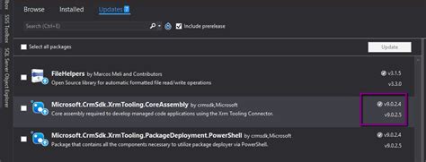 D365 V9 Upgrade Error While Upgrading Nuget Package Microsoftcrmsdk