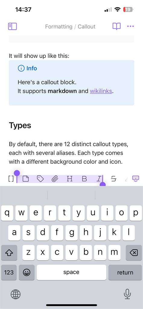 Ios Text Selection And Cursor Showing On Top Of Header And Toolbar Bug Reports Obsidian Forum