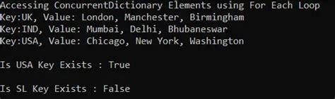 Concurrentdictionary Collection Class In C Dot Net Tutorials