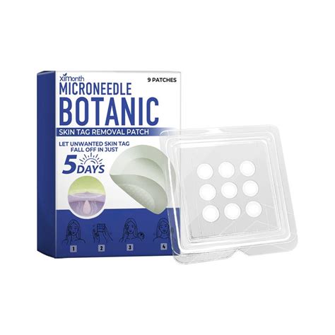 Microneedle Botanic Skin Tag And Acne Patch Skin Tag Remover Patches 9pcs