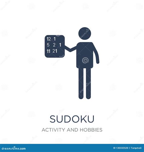 Sudoku Icon Design Line Art Style Illustaration Vector